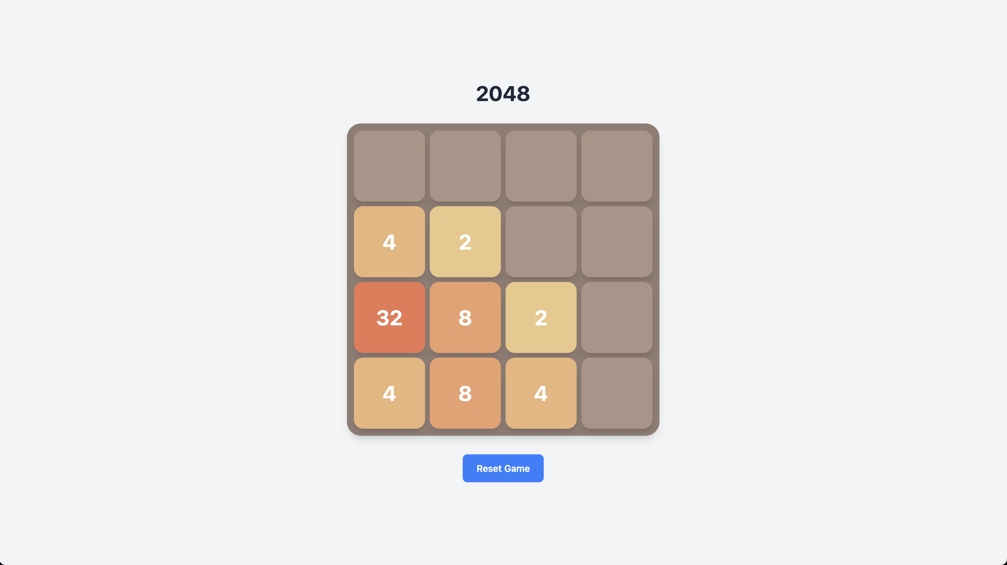 2048 Game - Dojo