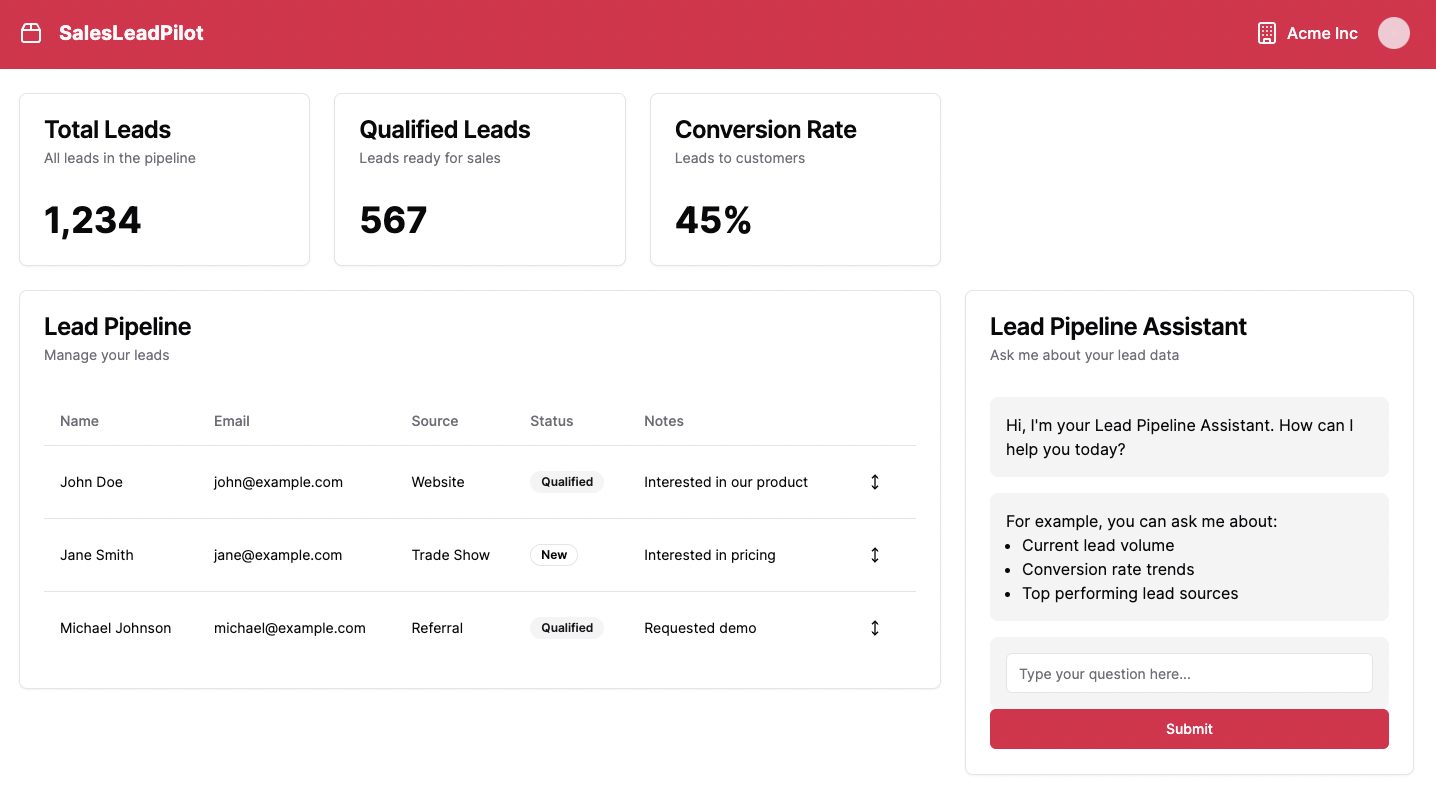 SalesLeadPilot - AI-Driven Guidance for Superior Lead Management - Nile ...